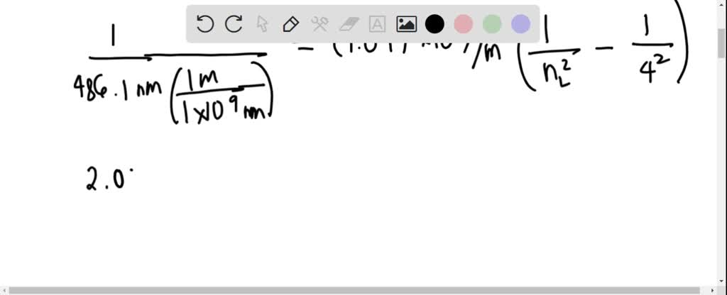 SOLVED: An electron in n=4 in the hydrogen atom emits a photon of 486.1 ...