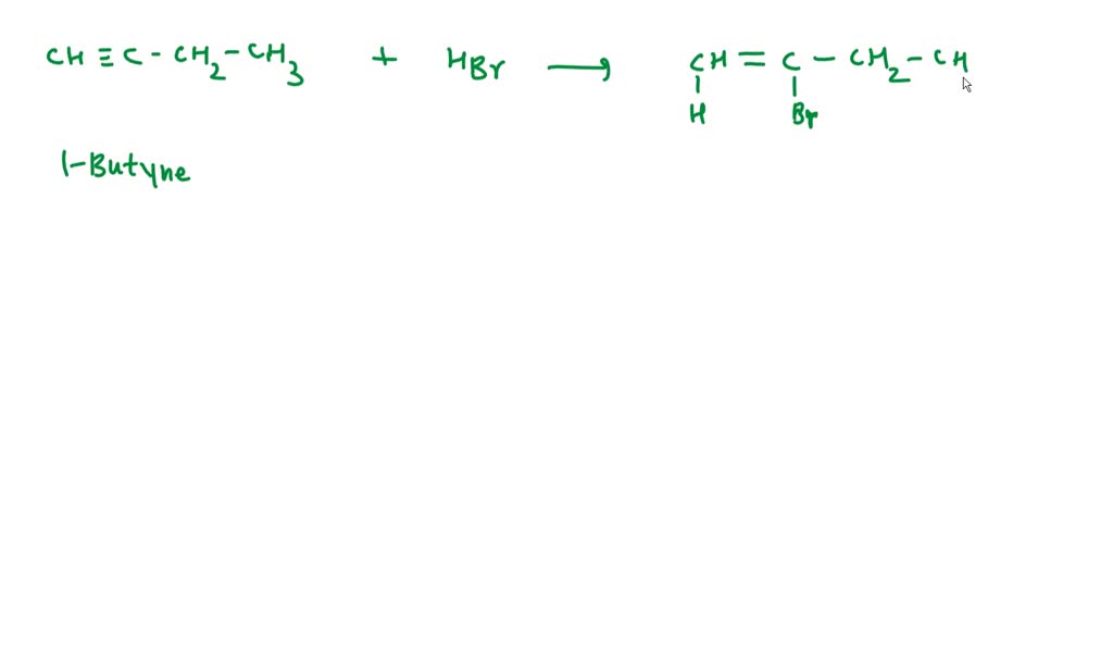 SOLVED: What product do you get when you add HBr/(1 equivalent) to 1 ...