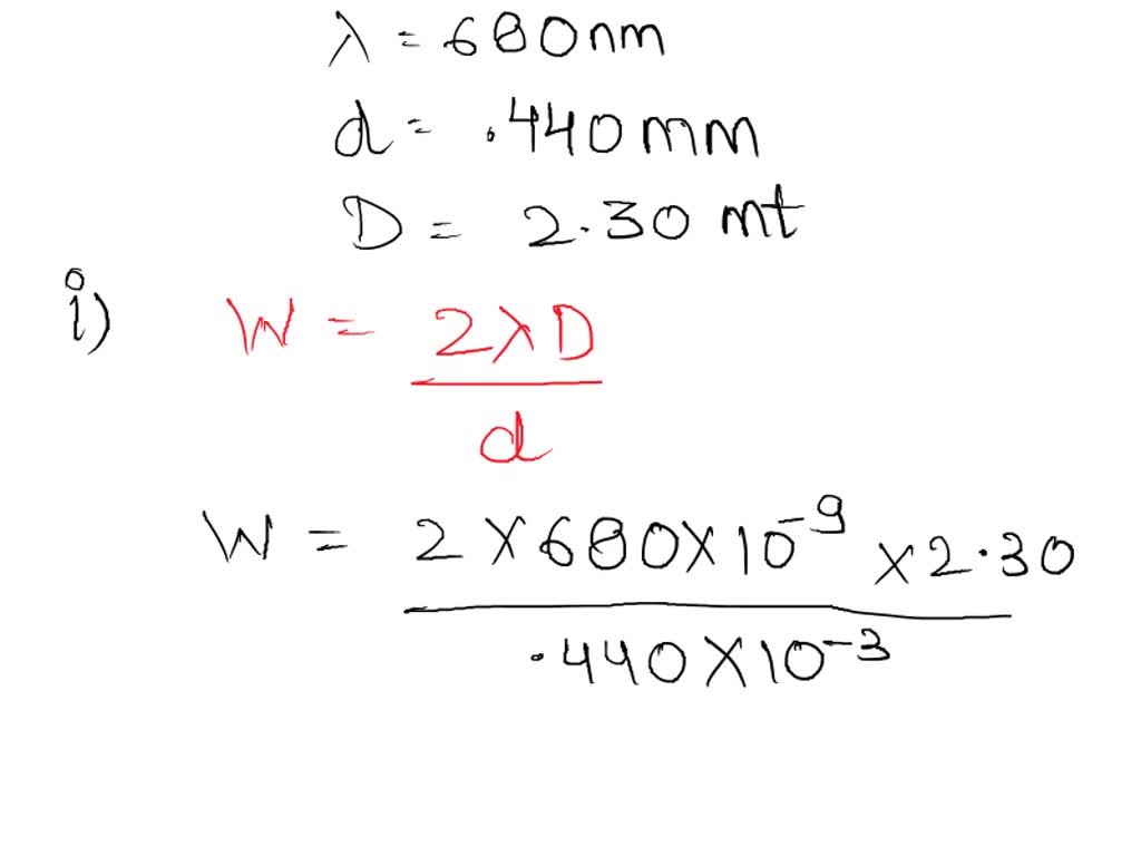 SOLVED: Diffraction was first noticed in the 1600s by Francesco Maria ...