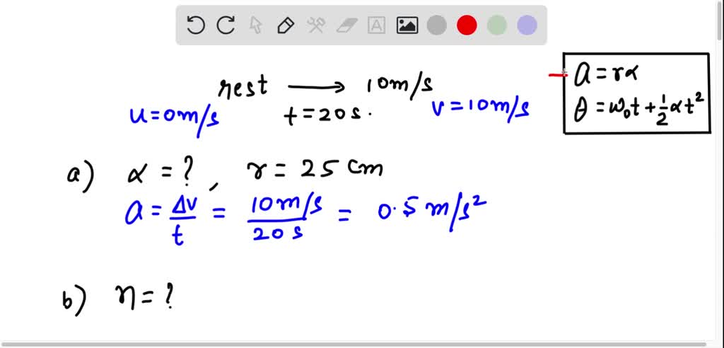 SOLVED: bicycle accelerates uniformly from rest to 10.0 m/s in 20.0 ...