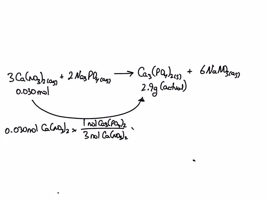 SOLVED: A student carries out the precipitation reaction shown below, starting with 0.030 moles ...