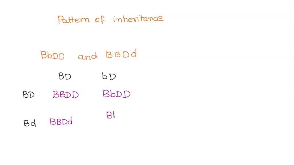 SOLVED: The pattern of inheritance can be predicted from data if one is ...
