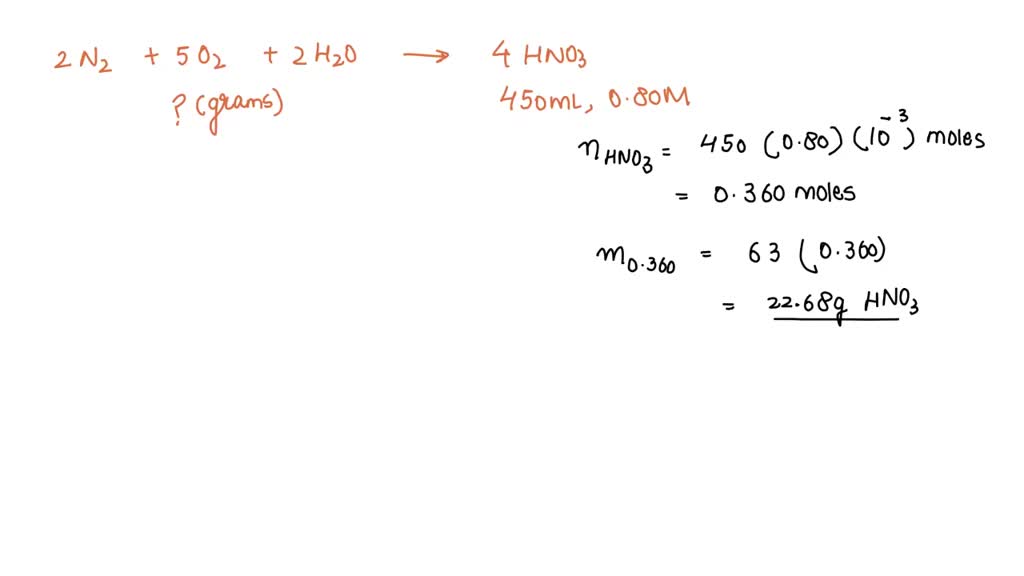 SOLVED: Using the balanced reaction below, how many grams of O2 must be combined with excess N2 ...