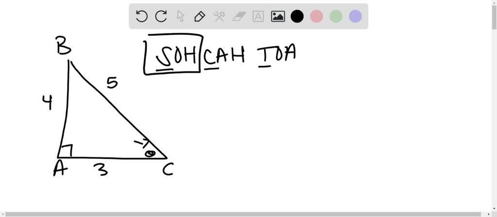 SOLVED: 'Find the sine ratio of angle Θ. Hint: Use the slash symbol ...