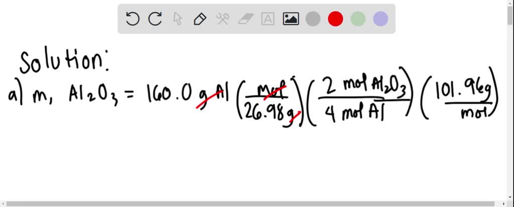 SOLVED: A chemist burns 160.0 g of Al in excess air to produce aluminum ...