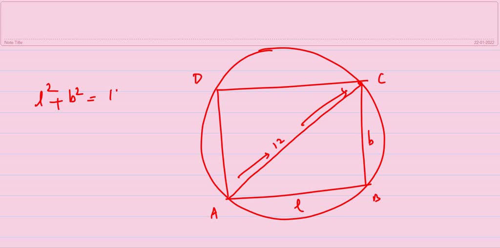 SOLVED: A rectangle is to be inscribed in semicircle of radius 6 What ...