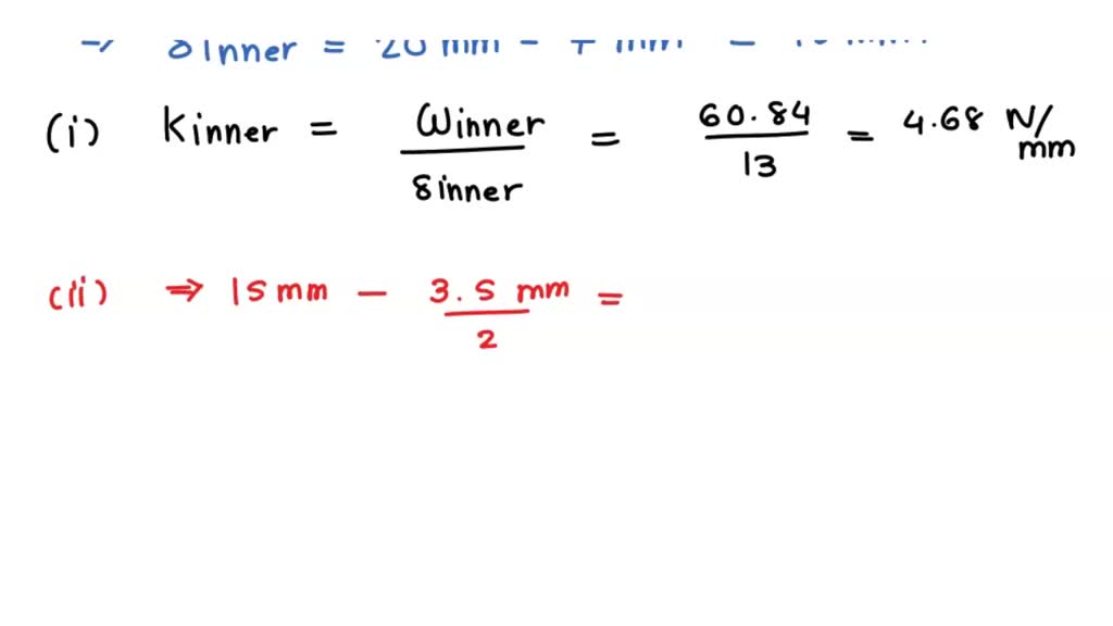 SOLVED: 'In a compound helical spring, the inner spring is arranged ...