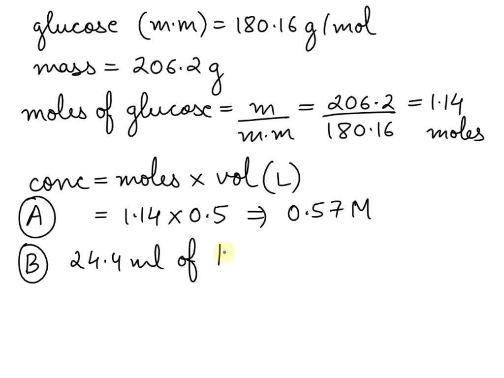 SOLVED: Review Question 1 Status: Not yet answered | Points possible Glucose (molar mass-180.16 ...