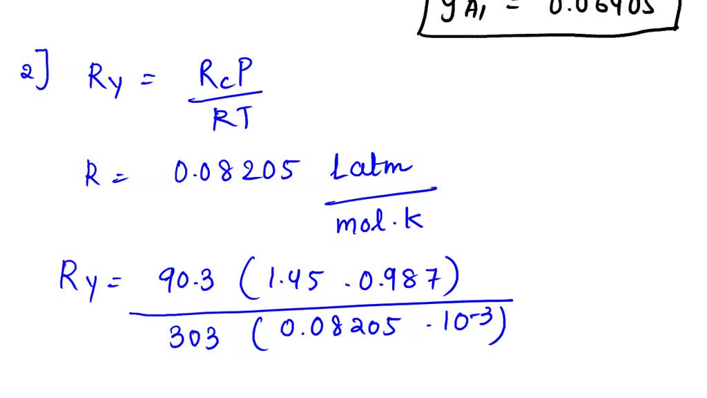 SOLVED: Texts: a. Write the formula to calculate the concentration of a gas from its solubility ...