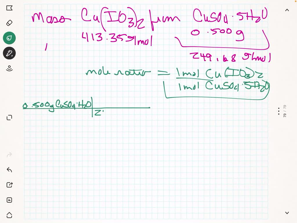What mass of Cu(IO3)2 can be formed from 0.650 g of CuSO4 ∙ 5H2O?