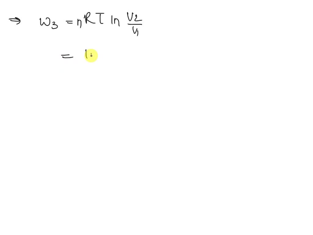 SOLVED: One mole of an ideal gas at 25°C and 1 atm undergoes the following reversibly conducted ...