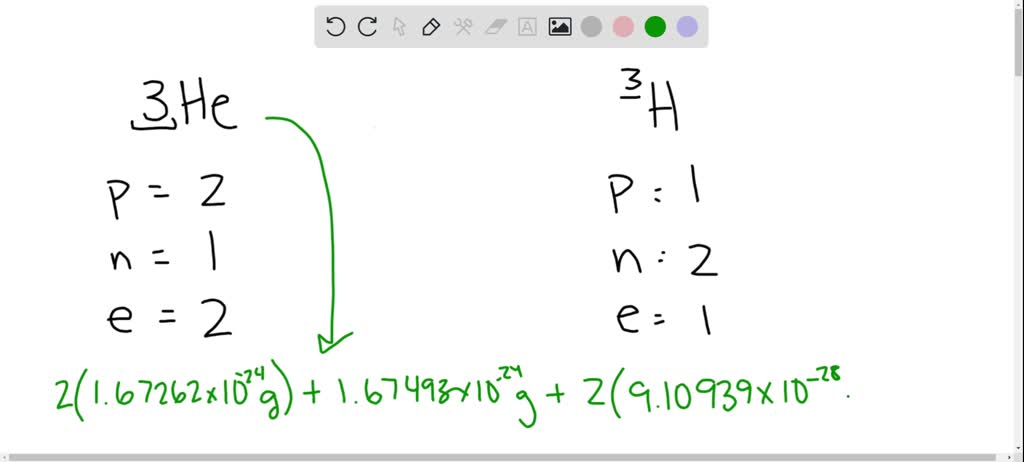 SOLVED: The natural abundance of 3He is 0.000137%. (a) How many protons ...