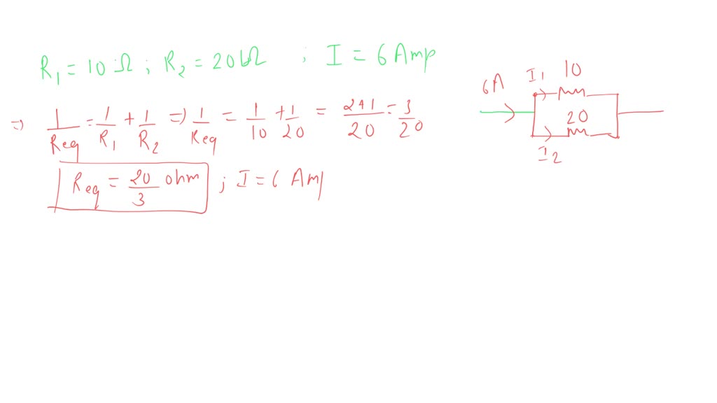 SOLVED: Two resistors of resistances R1 =10 ohm and R2= 20 ohm are ...