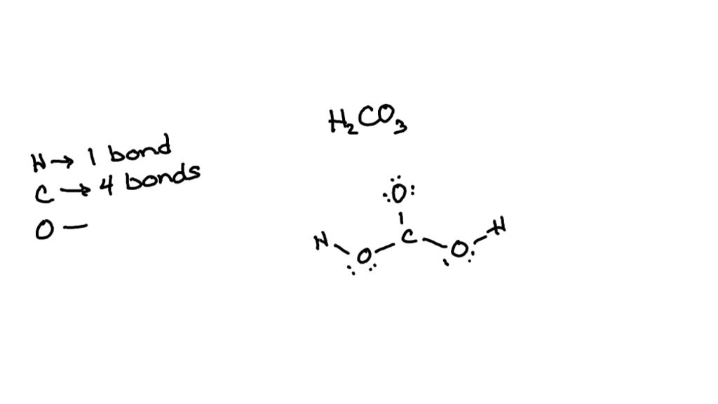 SOLVED: A Lewis structure for H2CO3 is shown below, however, its formal ...