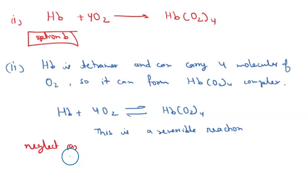 Solved Biochemistry Chose The Correct Answers To Effectively Transport Oxygen Hemoglobin Must 1
