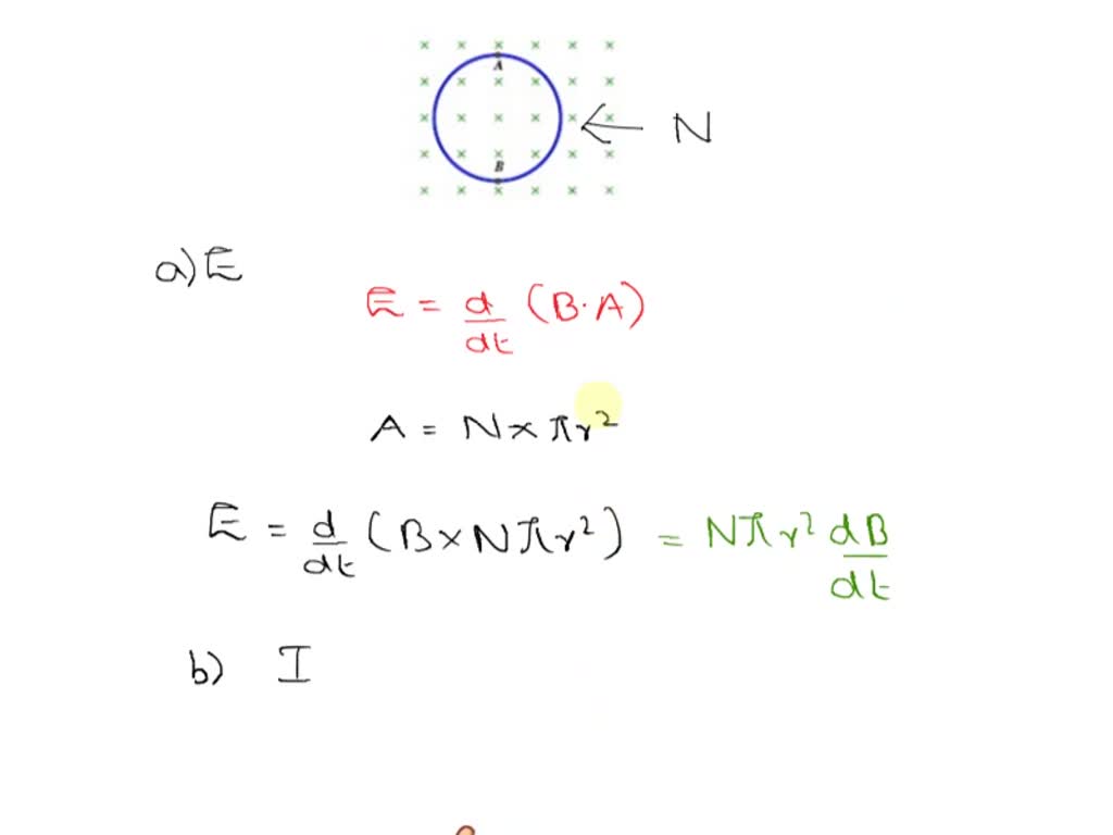SOLVED: An N-turn circular wire coil of radius R lies in the xy-plane ...