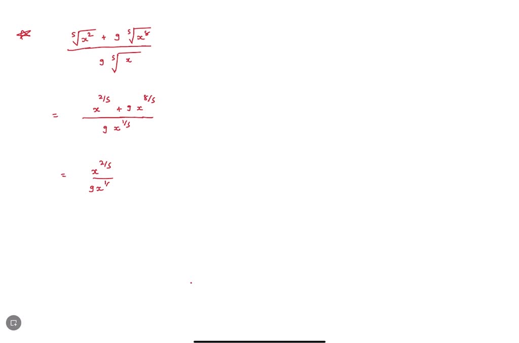 SOLVED: K: Write the following expression in the form ax^p + bx, where a and b are real numbers ...