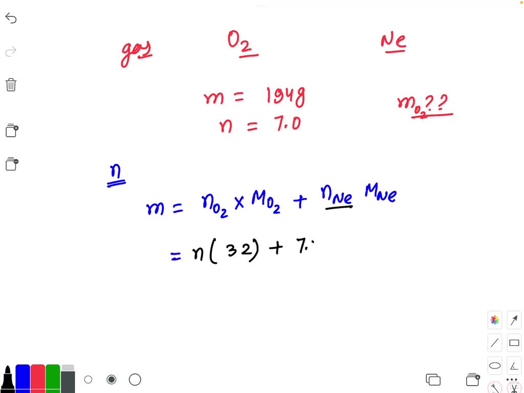 SOLVED: A sample of gas consists of oxygen (molecular mass 32 g/mol ...