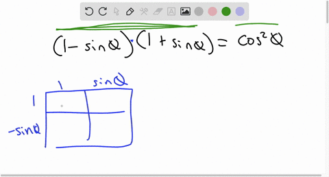 Establish the identity cos 0 sin cos 0 sin 1 cos sin 0...