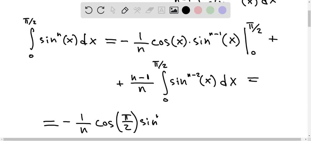 SOLVED: Use the reduction formula sin" (x) dx cos(x) sin" '(x) sinn 2(x) dx, where 2 2 is an ...