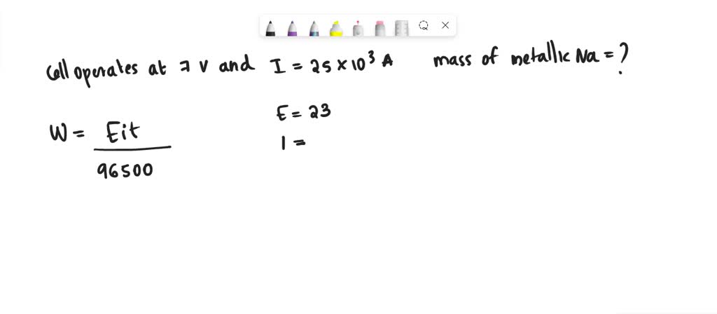 SOLVED: In the commercial production of sodium metal by electrolysis ...