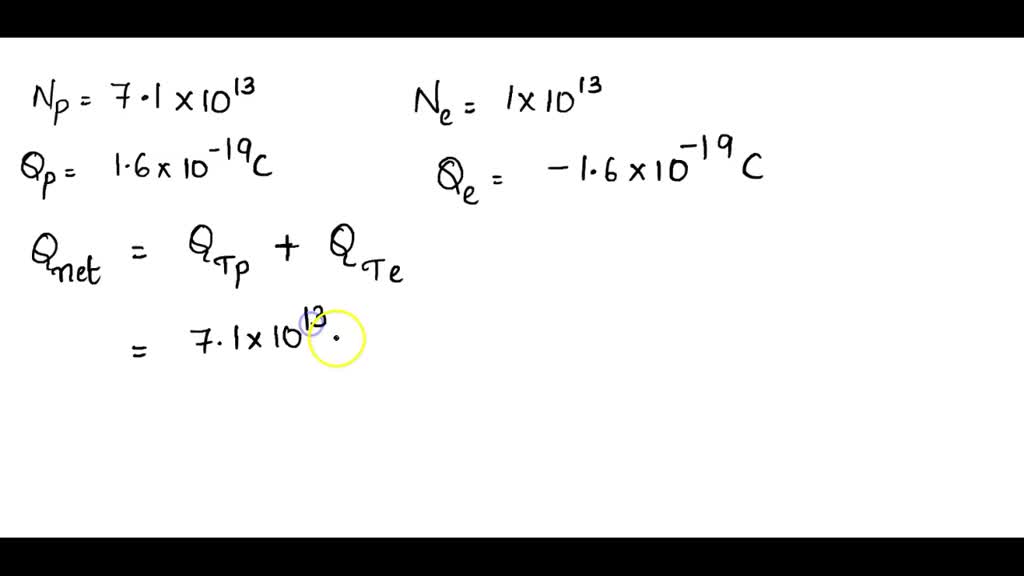 SOLVED: 015 10.0 points Calculate the net charge on a substance con- sisting of a combination of ...