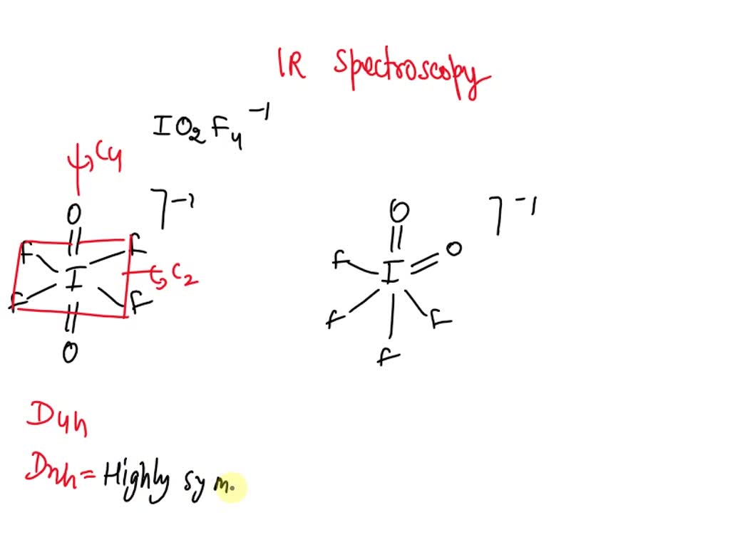 SOLVED: Explain based on the group theory that the isomers of IO2F4 ...