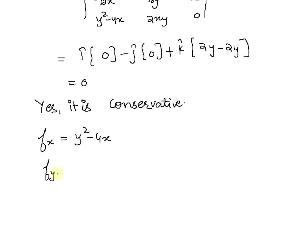 SOLVED: (1 point) Determine if the vector field F(x,y,z)=(y^(2)z^(3)+y)i+(2xyz^(3)+x)j+(3xy^(2)z ...