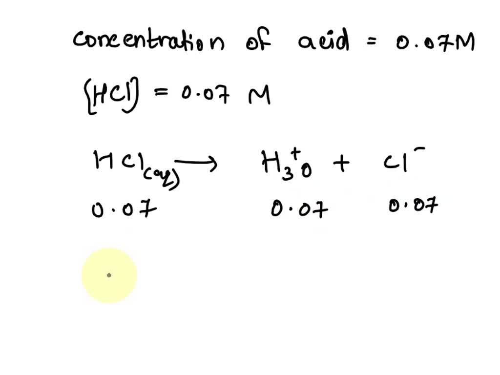 SOLVED Determine The PH Of A 0 07 M HCl Solution PKa 3 0 solved-determine-the-ph-of-a-0-07-m-hcl-solution-pka-3-0