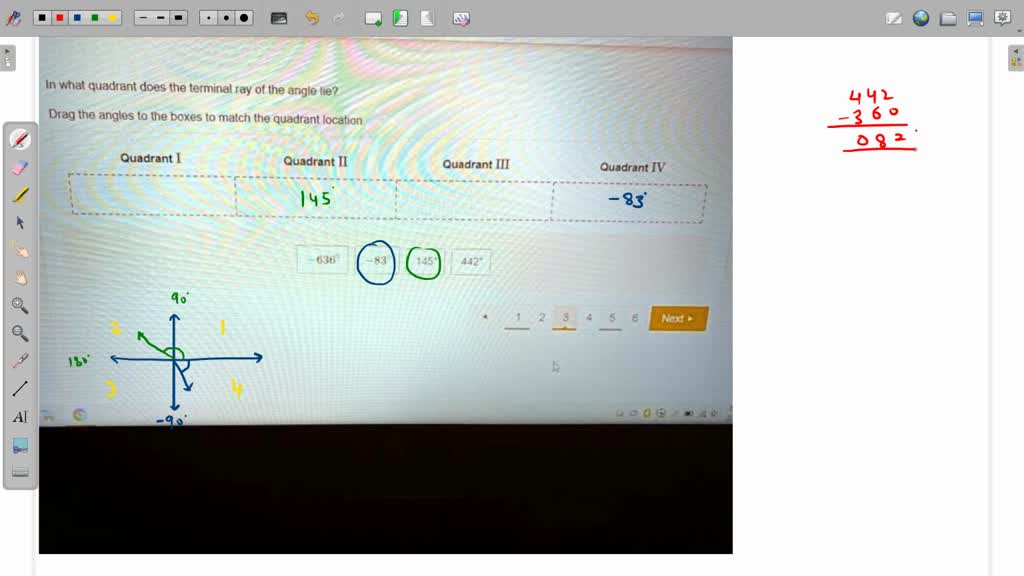 SOLVED: In which quadrant is each point located? DRAG DROP THE ANSWER Quadrant I Quadrant III x ...