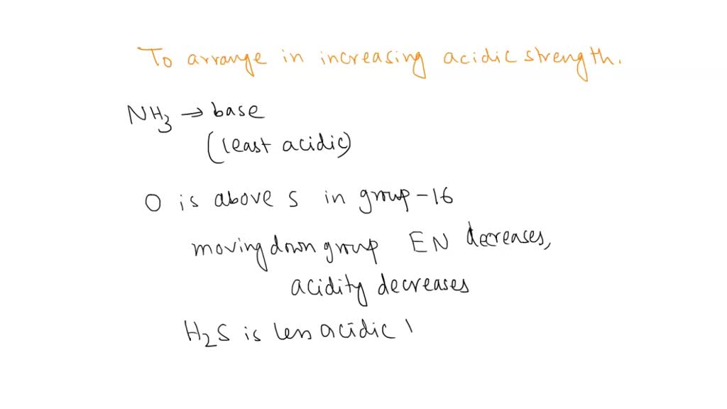 SOLVED: Arrange the following substances in the order of increasing ... SOLVED: Arrange the following substances in the order of increasing ...