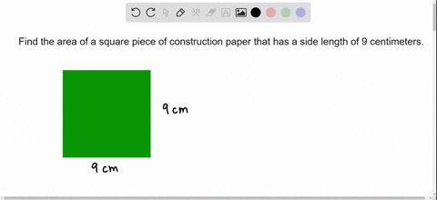 the area of a square sheet of paper is 100cm2 find its length 35976