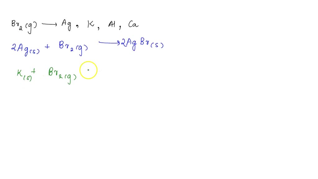 SOLVED: Write a balanced chemical equation for the synthesis reaction ...
