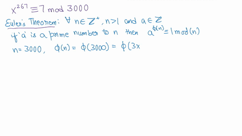 SOLVED: a) Use Fermat’s little theorem to compute 52003 mod 7, 52003 mod 11, and 52003 mod 13.b ...