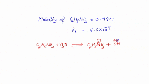 Calculate the ph of a 020 m c2h5nh2 solution kb 5610 4 19213