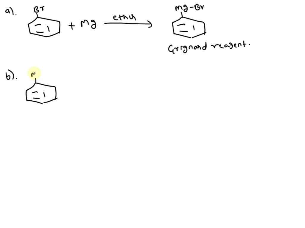 SOLVED: Write the mechanism for the reaction between bromobenzene and ...