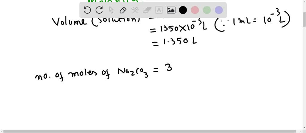 SOLVED: CHEMWORK: Determine the molarity of the solution that is ...