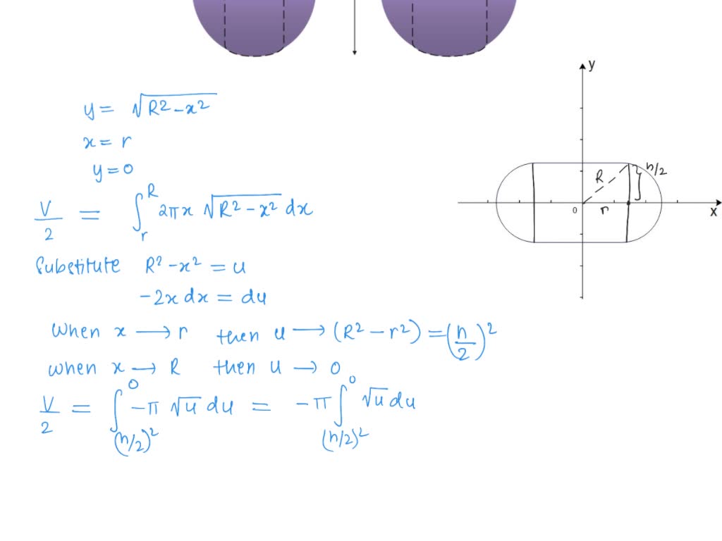 SOLVED: Suppose you make napkin rings by drilling holes with different ...