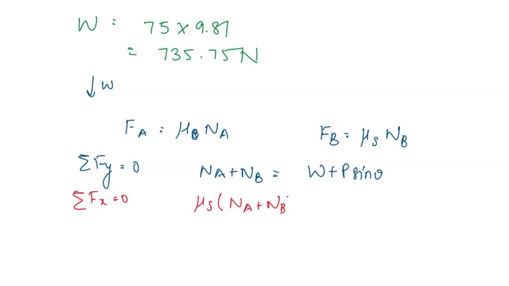 SOLVED: The machine base shown has a mass of 75 kg and is fitted with ...
