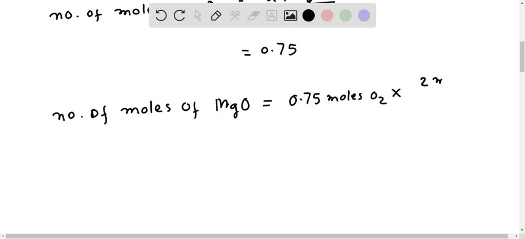 SOLVED: Consider the equation (2Mg + 02 2MgO); identify the limiting ...