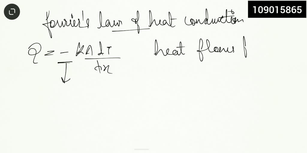 SOLVED: Heat Transfer Why is the negative sign introduced in the ...