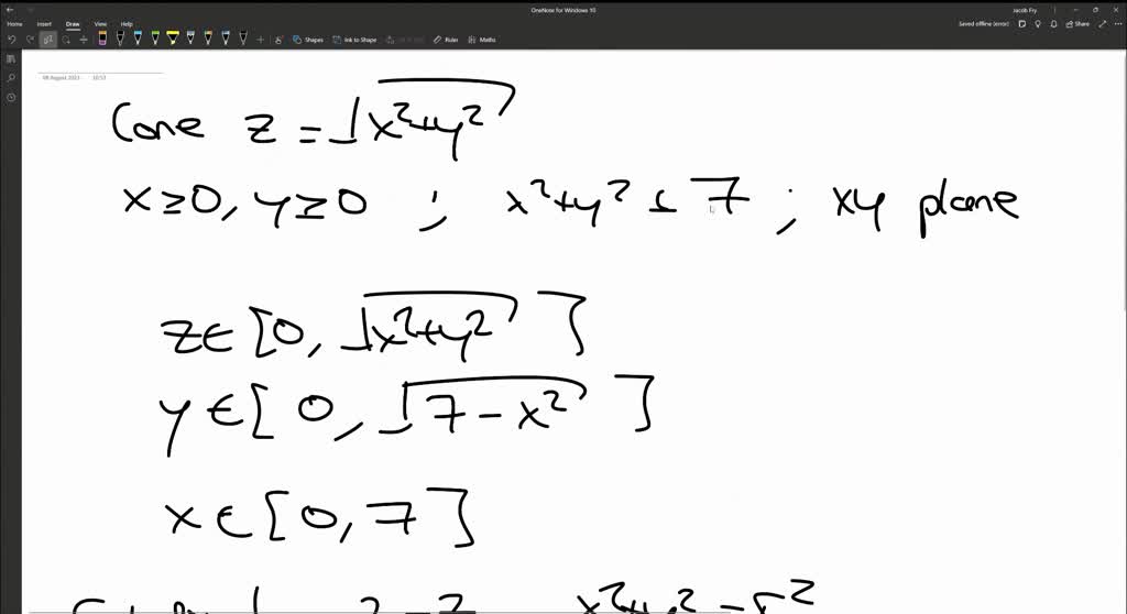 SOLVED: Find the volume of the region between the cone z = sqrt(x^2 + y ...