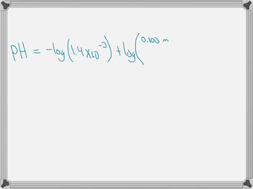 SOLVED: What is the pH of a solution of 0.250 mole of chloroacetic acid ...