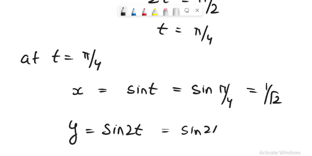 SOLVED: The curve shown below is called a Bowditch curve or Lissajous What is the point in the ...