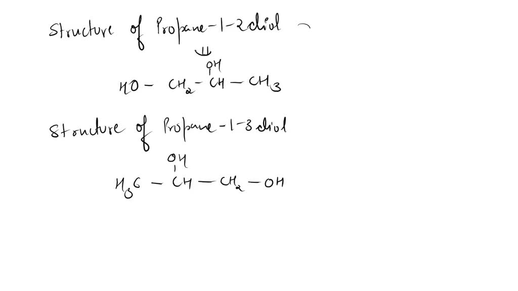 SOLVED: The molecular mass of propane-1,2-diol is 76.1 amu . Calculate ...