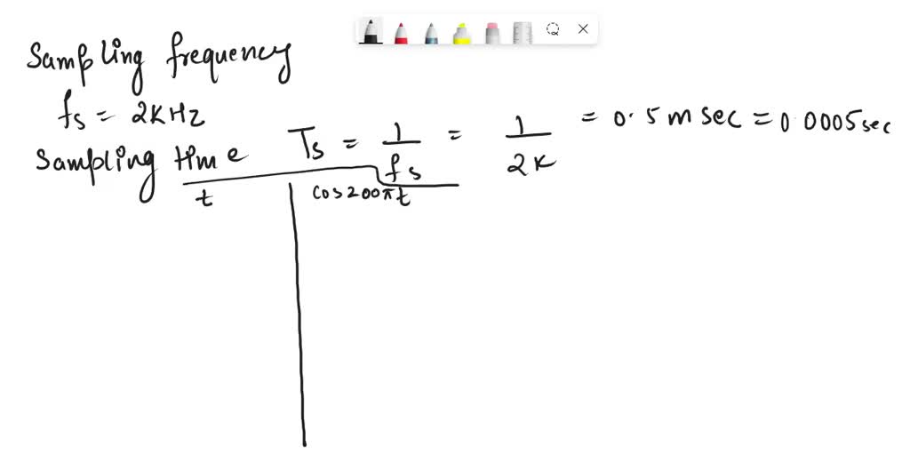 Solved Subject Digital Signal Processing A Continuous Time Analog Signal Is Represented By