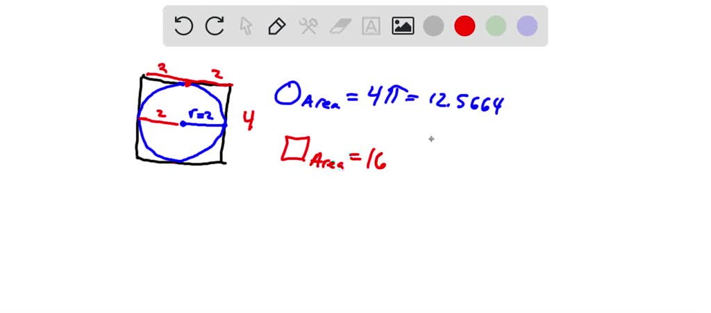 SOLVED: A circle of radius R is divided into 2n equal sectors and colored into red and white ...