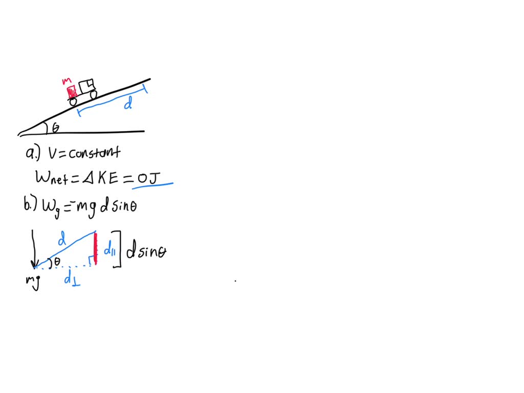 SOLVED: A truck travels uphill with constant velocity on a highway with ...