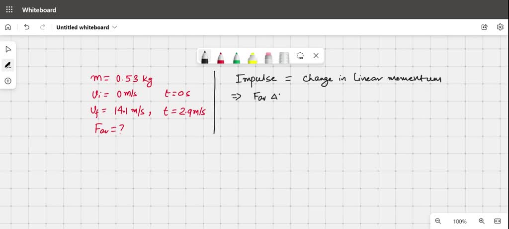 Solved An Object Of Mass 0 53 Kg Is Initially At Rest When Force Acts