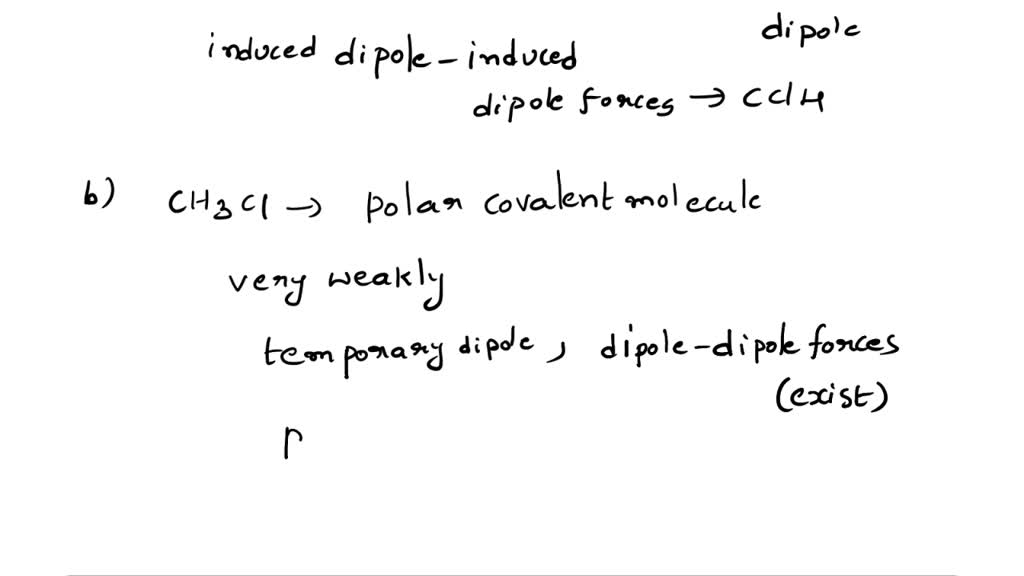 SOLVED: What types of intermolecular forces are important in the liquid ...